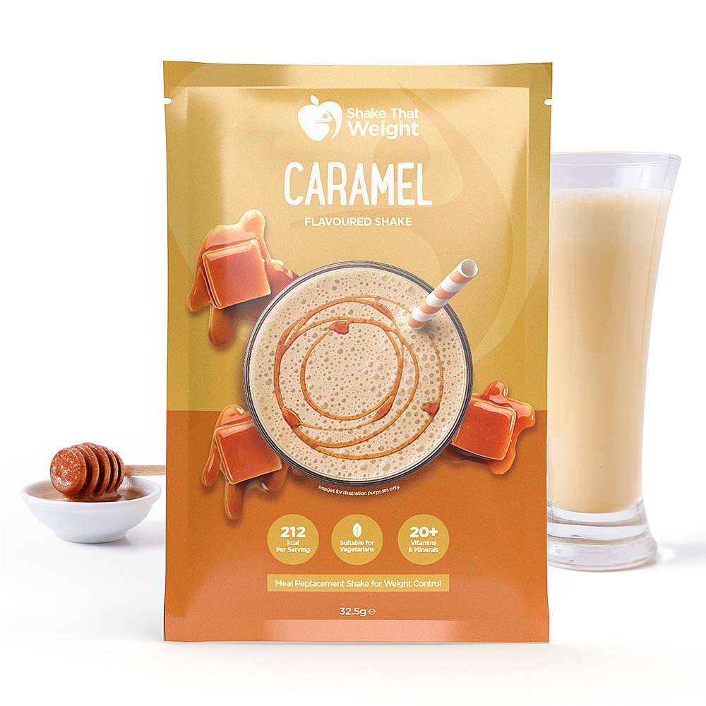 Caramel Diet Protein Shake - 100% Nutrition | Shake That Weight