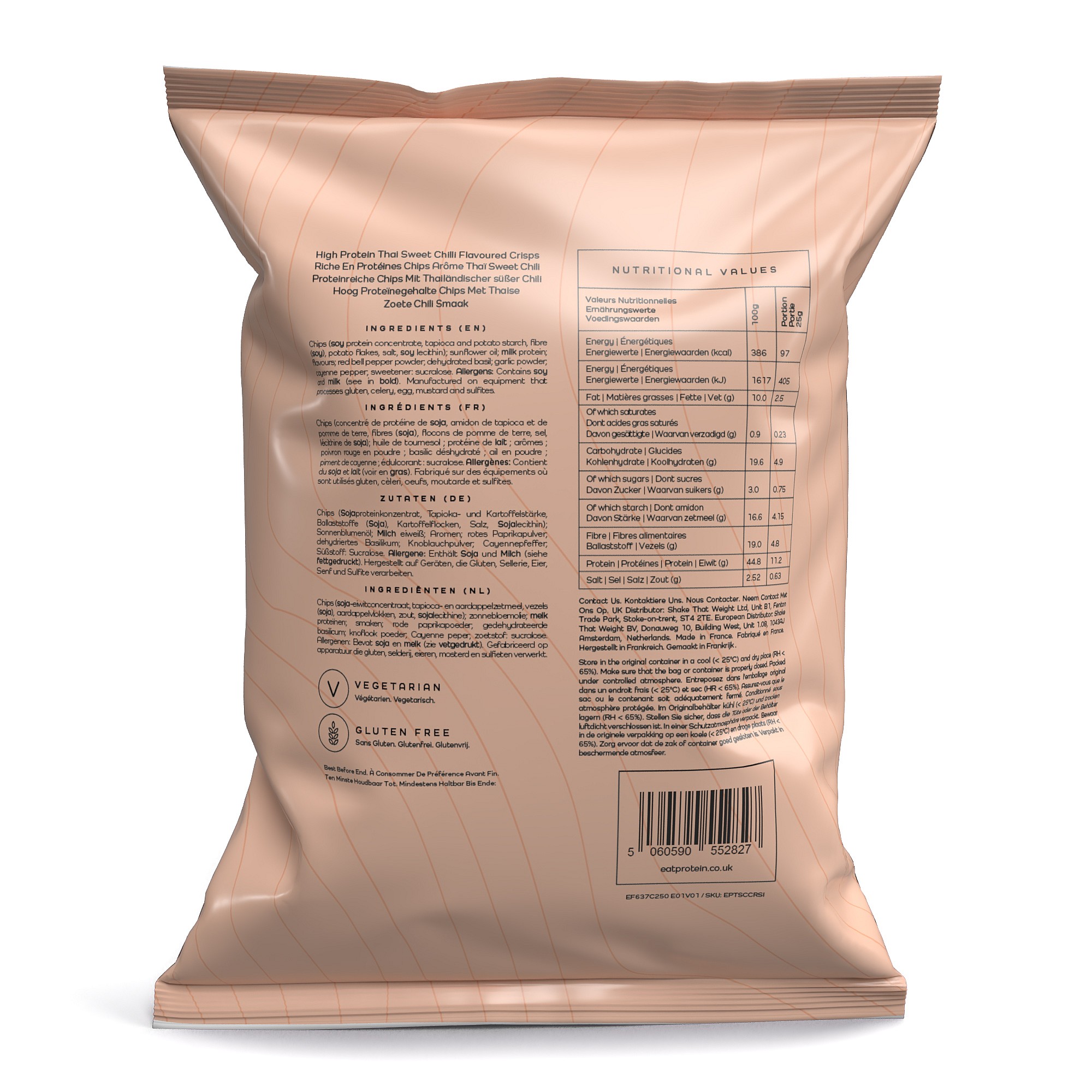 Sweet Chilli Tortilla Protein Crisps (11.2g of Protein) | Shake That Weight