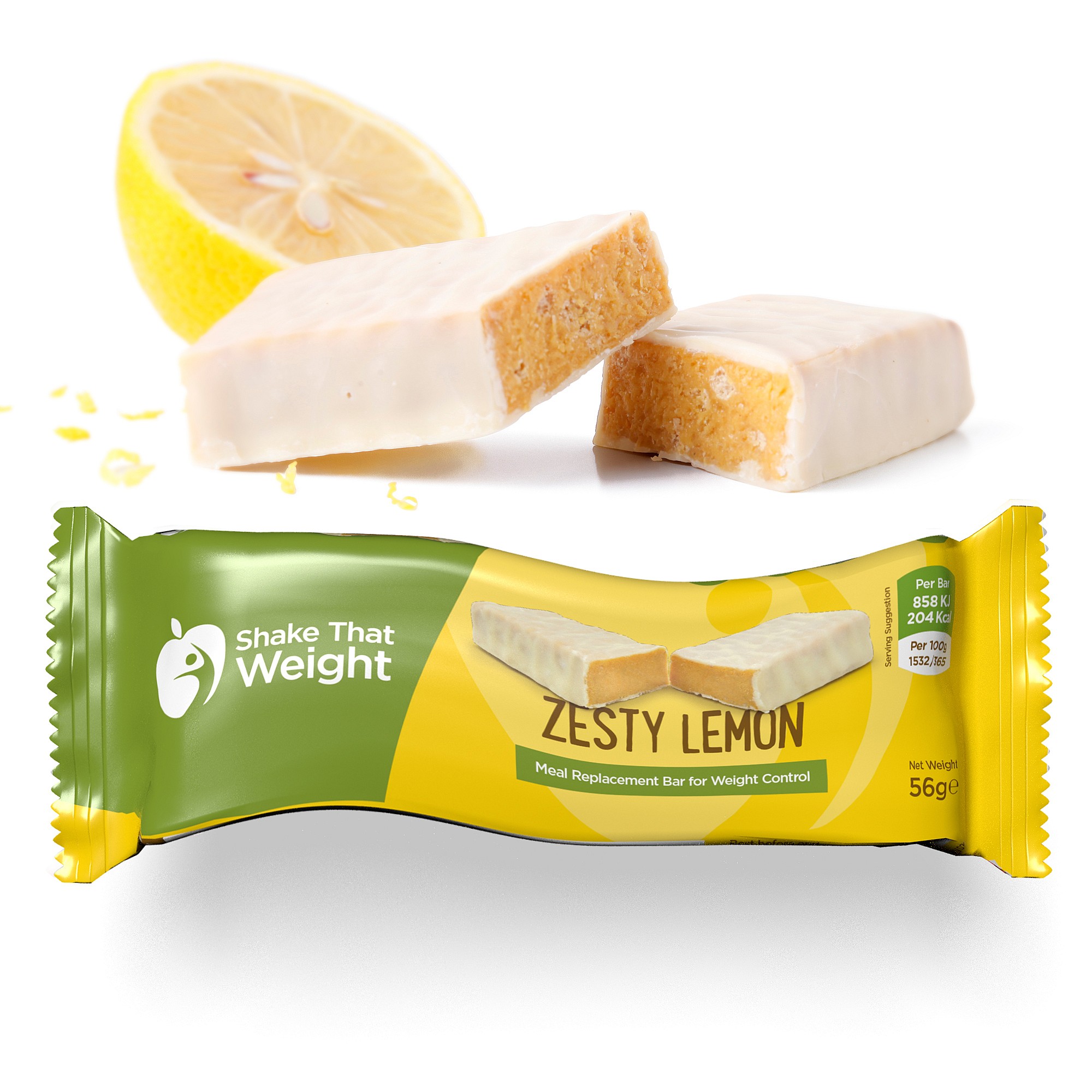 Lemon and White Choc Meal Bar - Misshapen | Shake That Weight