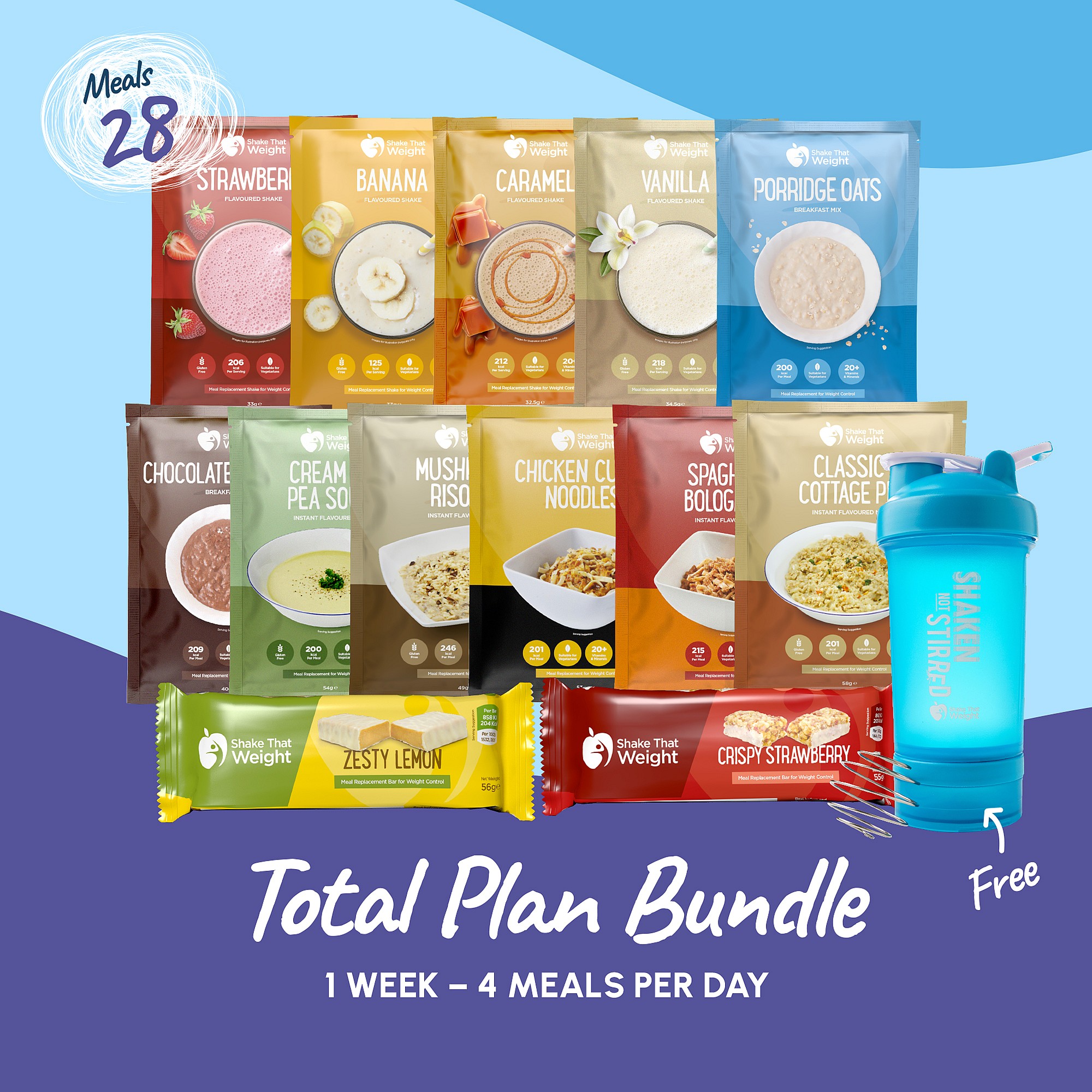 28x Total Plan Meal Bundle | Shake That Weight