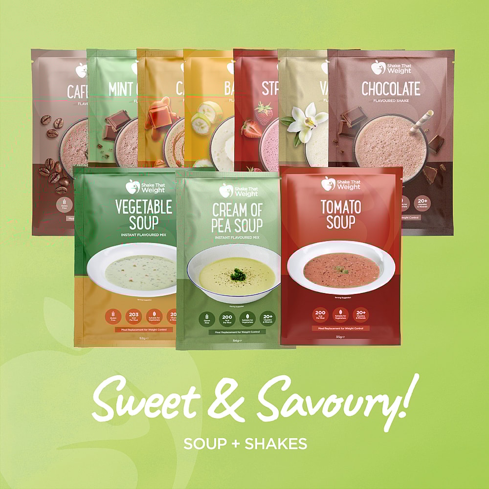 Soups and Shake Diet Meal Bundle - 56 Packs | Shake That Weight