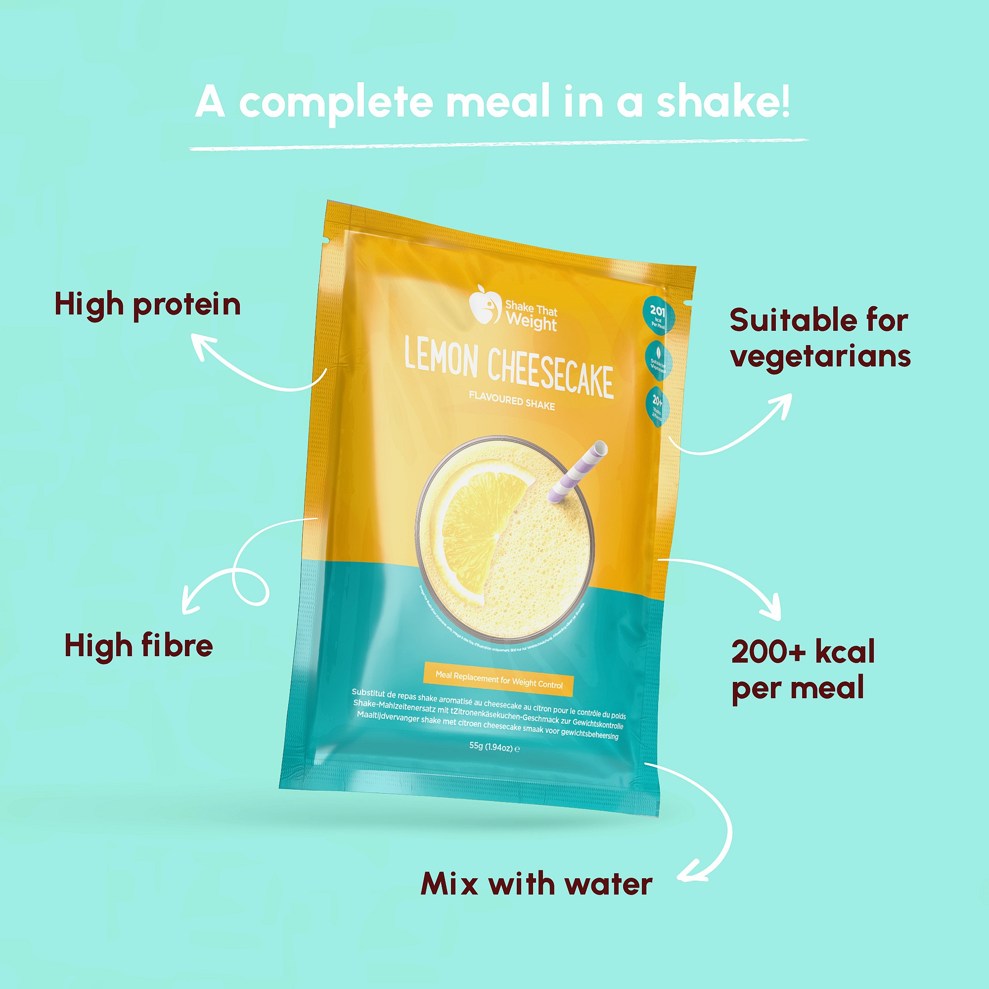 Lemon Cheesecake Meal Replacement Shake | Shake That Weight