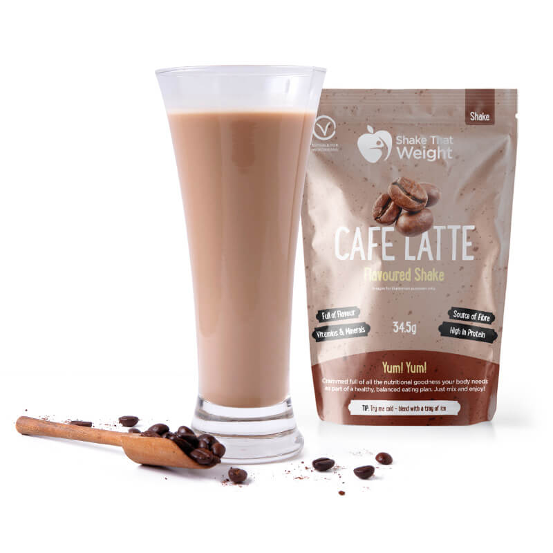 Café Latte Diet Protein Shake - 100% nutrition | Shake That Weight